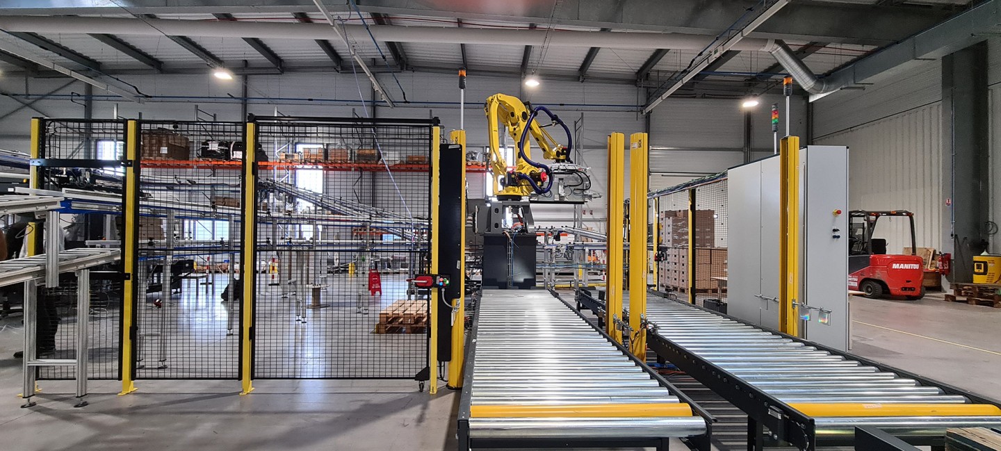 Complete end of packaging line for sealed trays | Case study | MG Tech